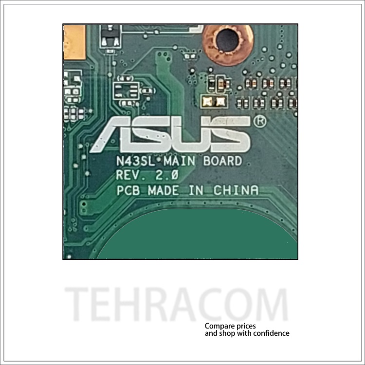 مادربرد لپ‌تاپ ایسوس asus n43sl | تهراکام مادربرد لپ‌تاپ ایسوس asus n43sll